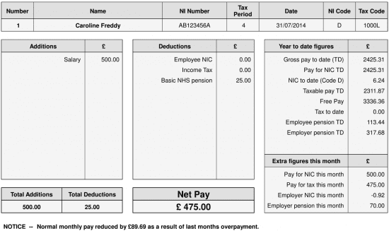How to include narrative, note or messages on payslips - GP Payroll | IRIS