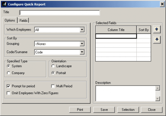 Quick Report Writer (IRIS Payroll Professional & Earnie ) | IRIS