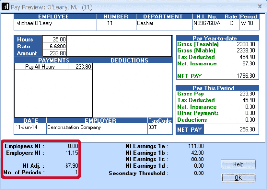 Changing an employees NI rate - Business / Bureau | IRIS