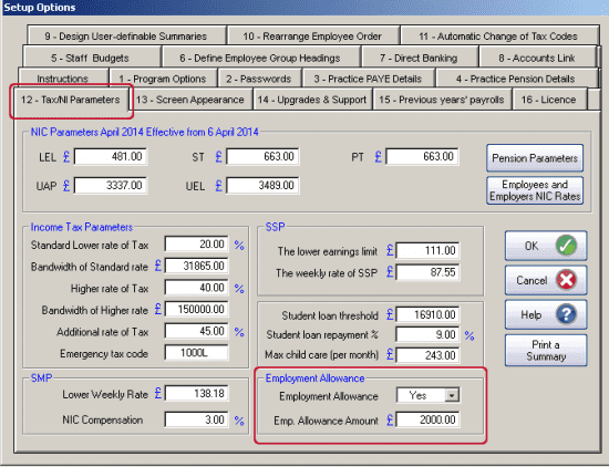 Activating Employment Allowance - GP Payroll | IRIS
