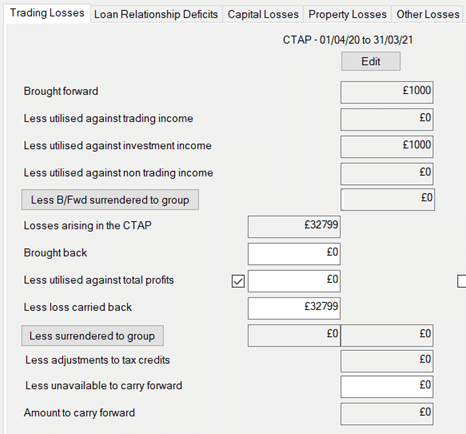 Business Tax: How to Carry back a loss up to 3 years for LTD ...