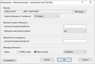 Personal Tax- How to Transfer Marriage Allowance | Knowledge Base