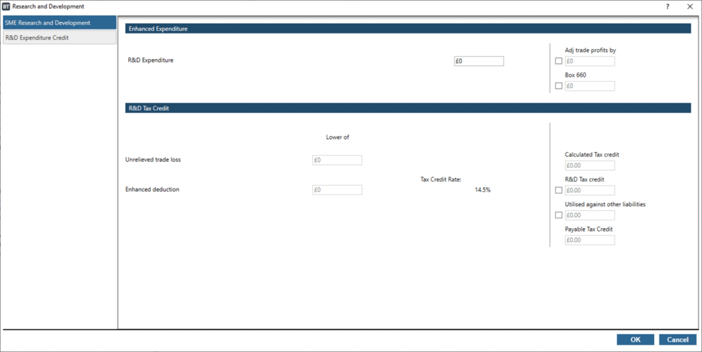 Business Tax: How to enter SME R&D and RDEC values Pre/Post 2019 ...