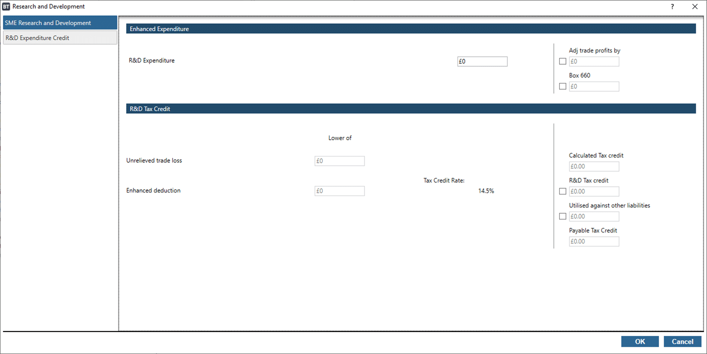 Business Tax: How to enter SME R&D and RDEC values Pre/Post 2019 ...