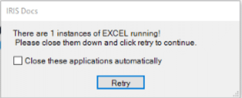 Instances of Office when opening IRIS Docs | Knowledge Base