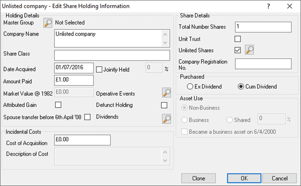 Personal Tax- How to create a joint Share/Asset between partners? | IRIS