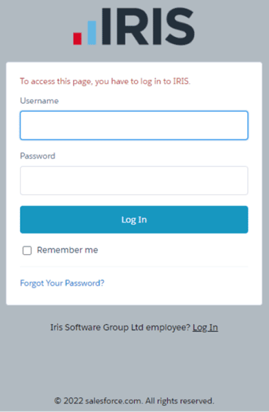 IRIS Elements Tax and Accounts queries | Knowledge Base
