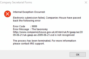 AA02 form - Error code: 9999 Error message: The Taxonomy http://www ...