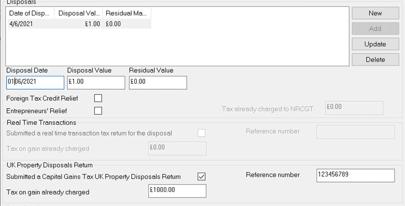 Personal Tax- UK property SA108 tax on gains Box 9 already charged ...