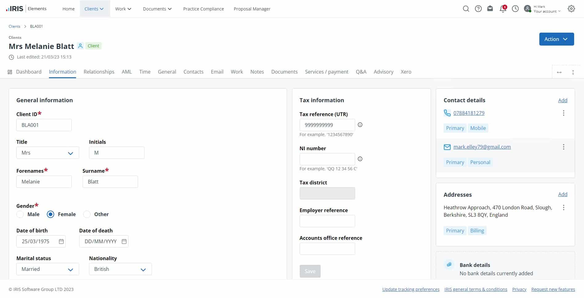 Cloud-Based Practice Management Software | IRIS Elements