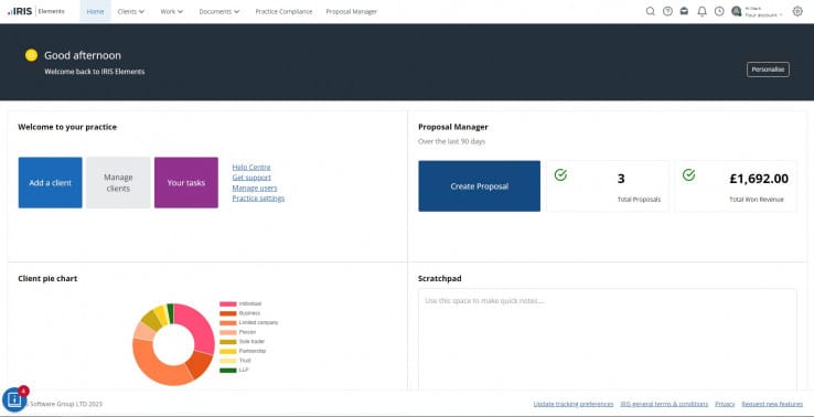 Accountancy Practice Management Software | IRIS Elements
