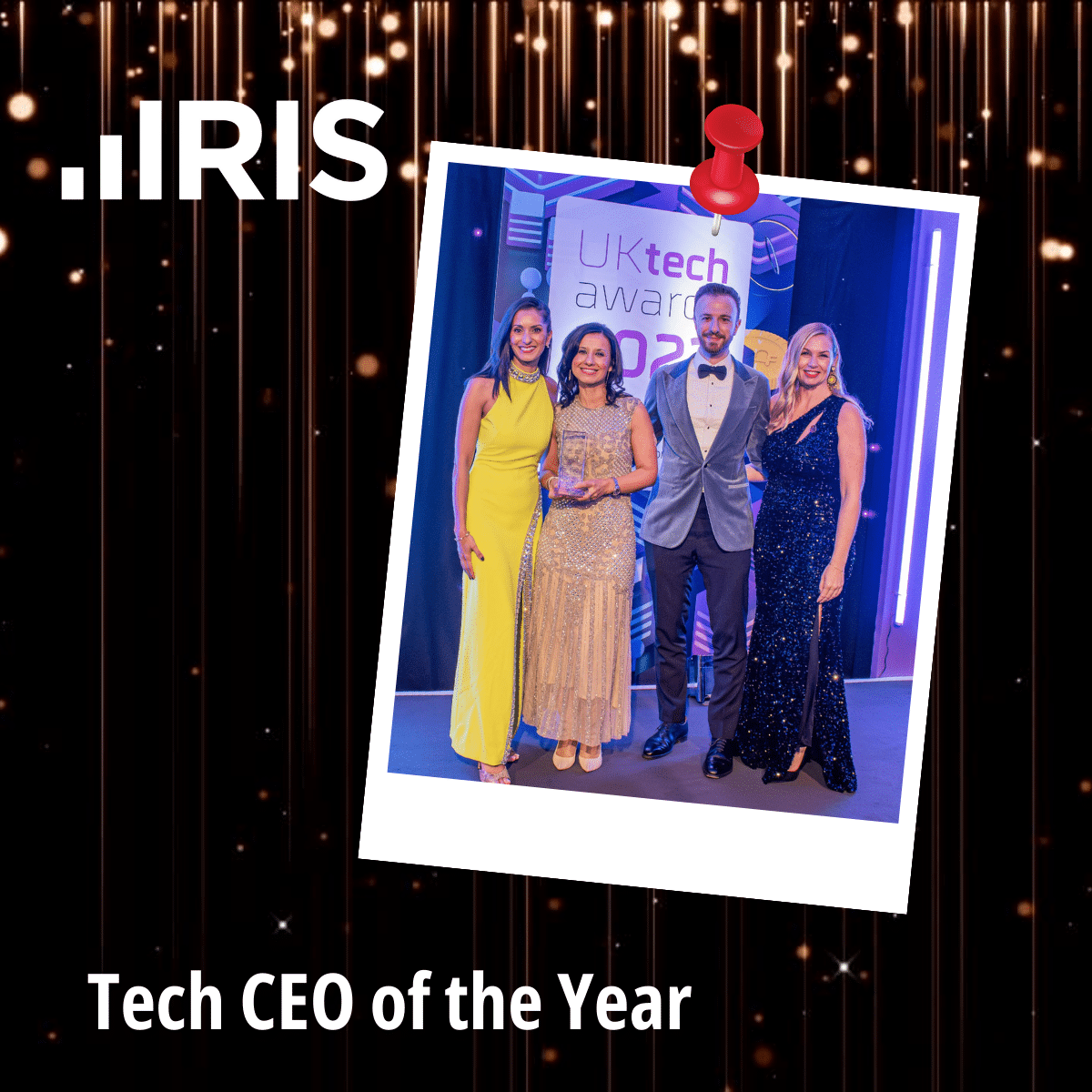 Elona Mortimer-Zhika crowned ‘Tech CEO of the Year’ at the UK Tech Awards 2023 | IRIS
